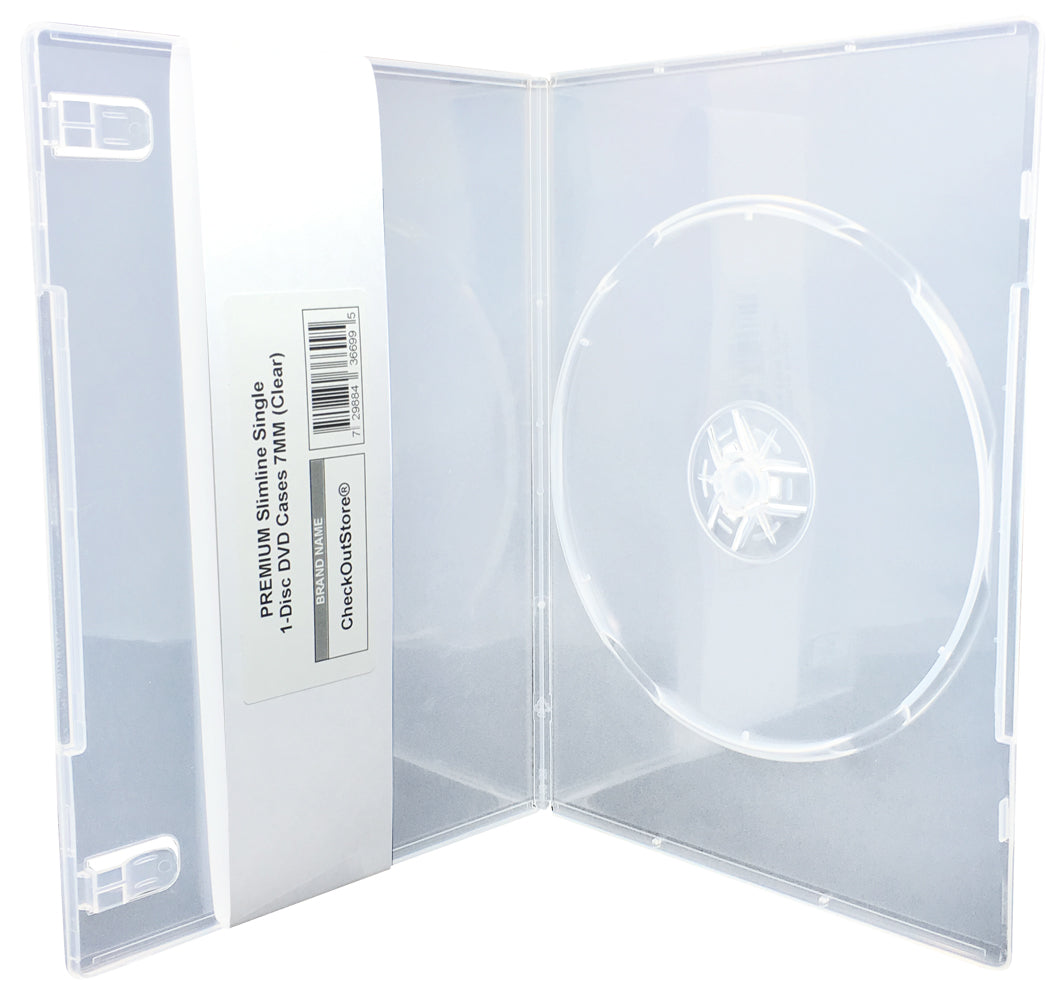 CheckOutStore Premium Slimline Single 1-Disc DVD Cases 7mm – CheckOutStore®
