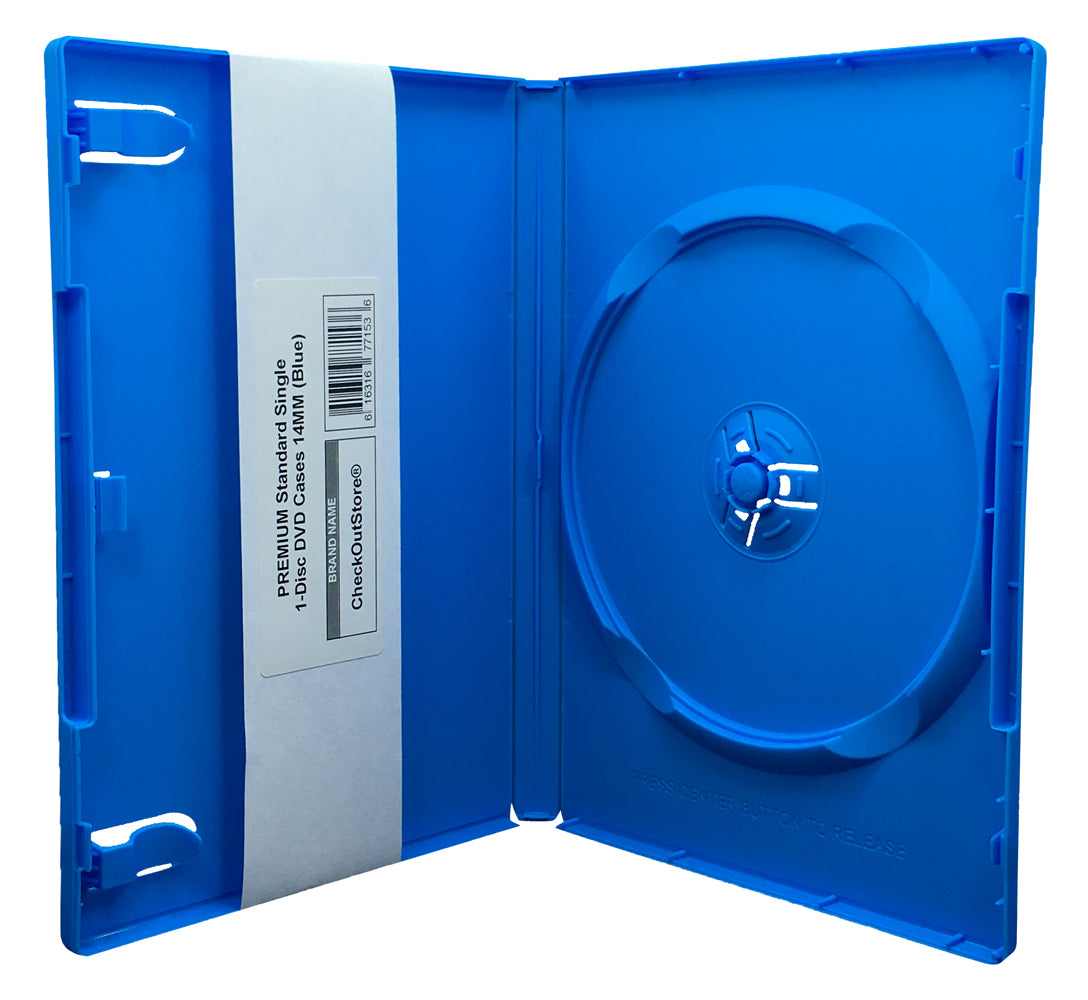 CheckOutStore Premium Standard Single 1-Disc DVD Cases 14mm ...