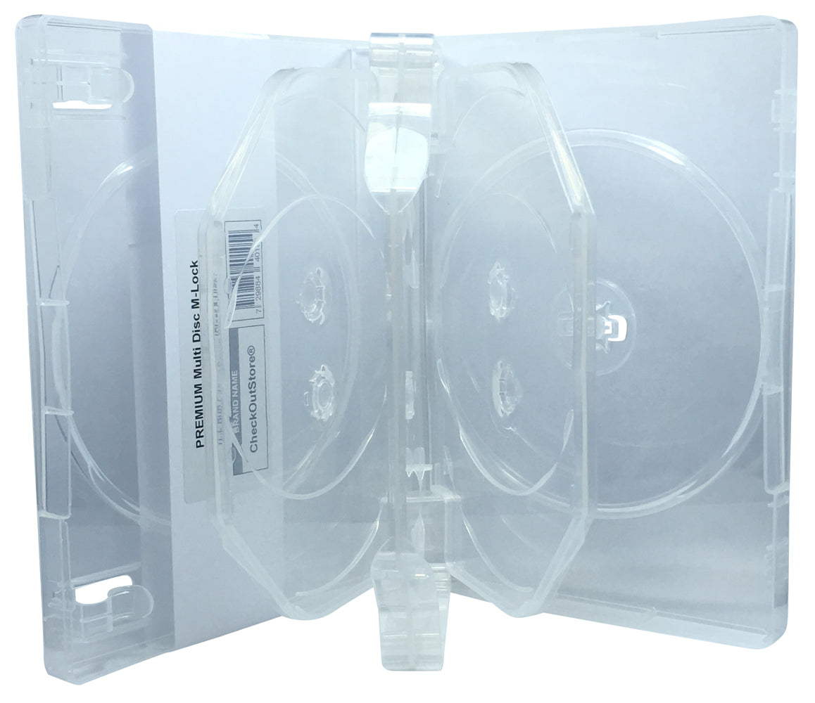 CheckOutStore Premium Multi Disc with Patented M-Lock Hub DVD Cases ...