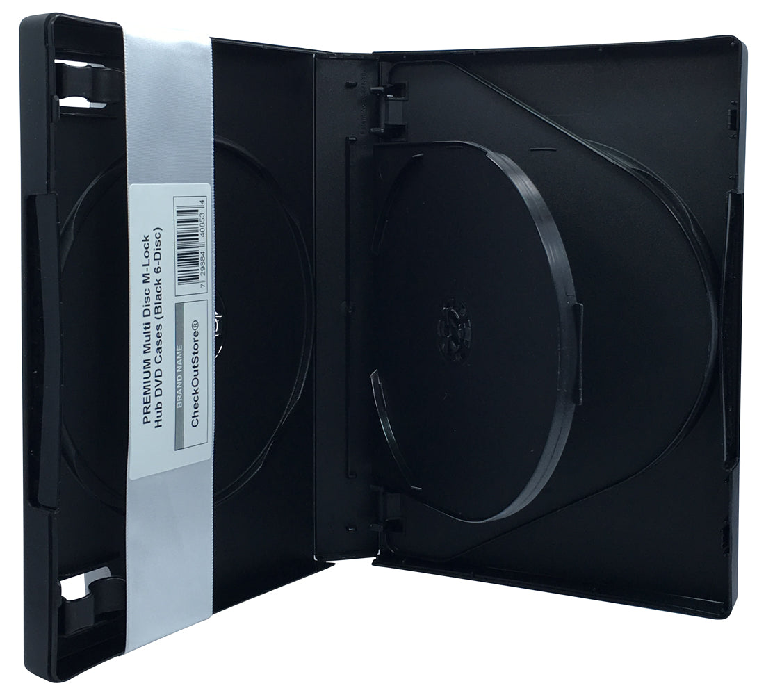 CheckOutStore Premium Multi Disc with Patented M-Lock Hub DVD Cases ...